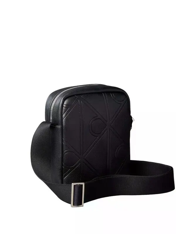 Calvin Klein Embossed Shoulder Bag - Black