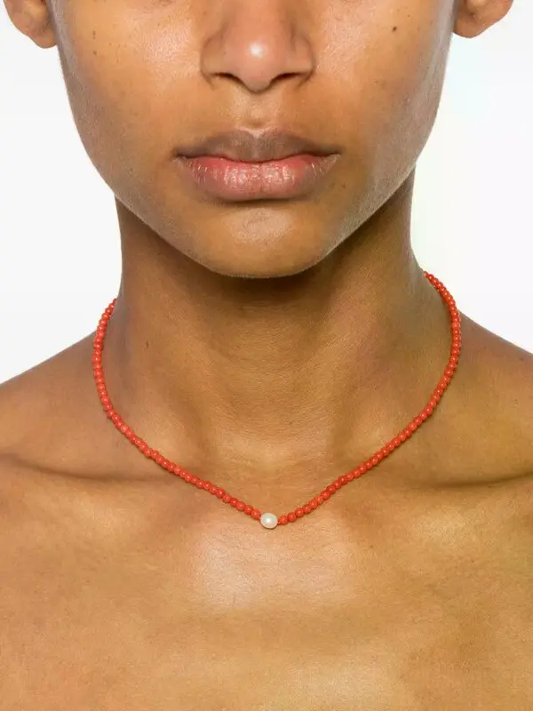 COLLANINE COLORATE Beaded Pearl-detail Necklace