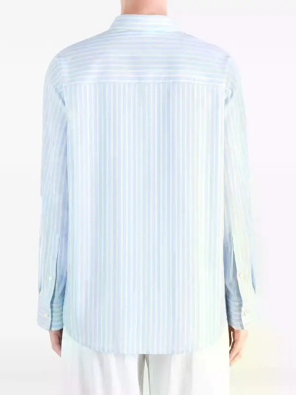 Auralee Striped Wool Shirt
