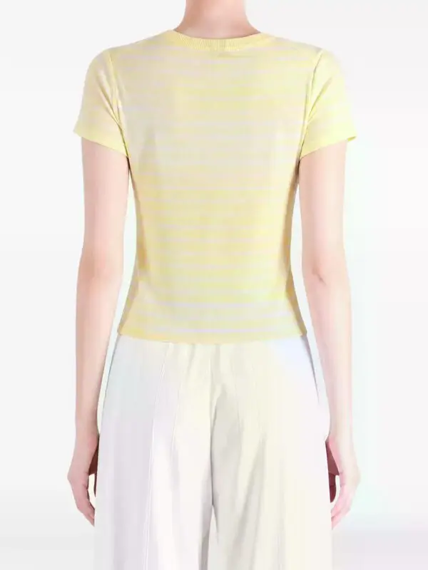 Auralee Striped Cotton T-shirt