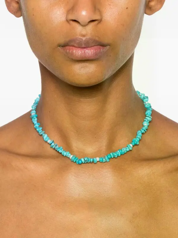 COLLANINE COLORATE Turquoise Pearl-embellished Necklace