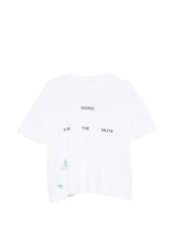 SONG FOR THE MUTE Graphic Print T-shirt - White