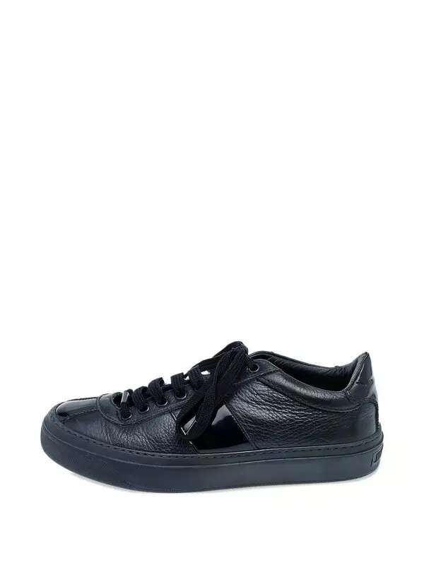 JIMMY CHOO Patent-leather Panels Low-top Sneakers