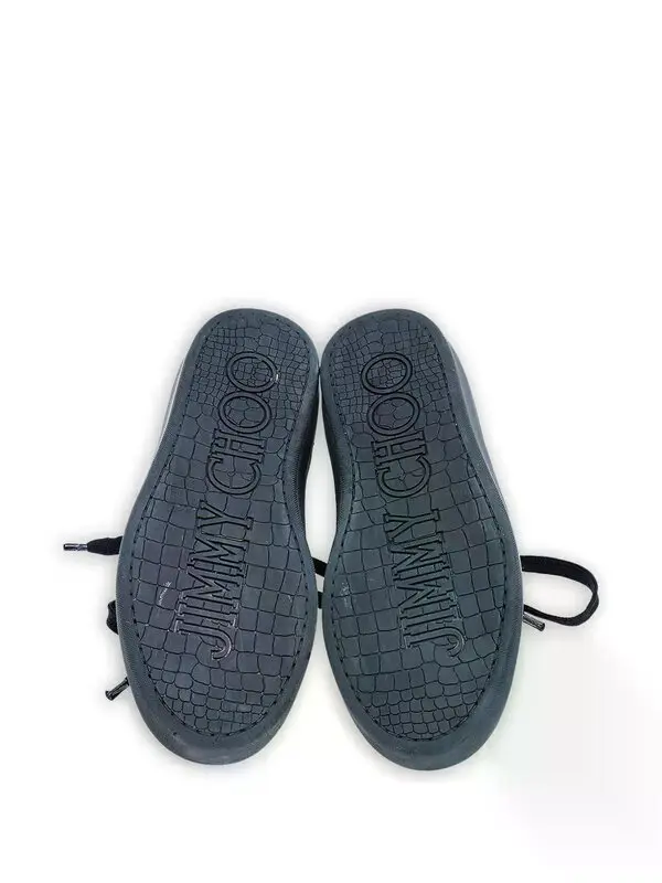 JIMMY CHOO Patent-leather Panels Low-top Sneakers