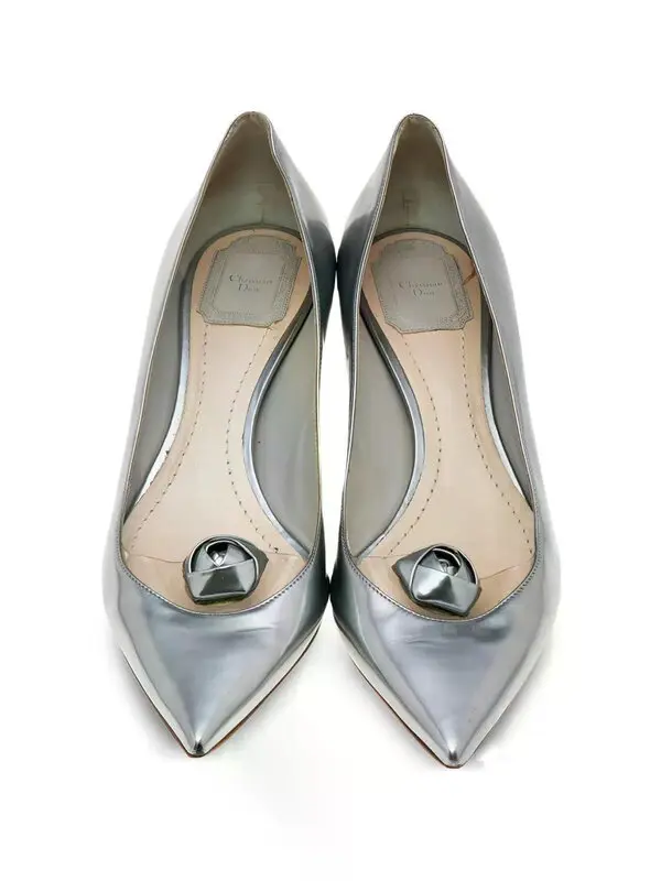 Dior Rose-motif Pointed-toe Pumps