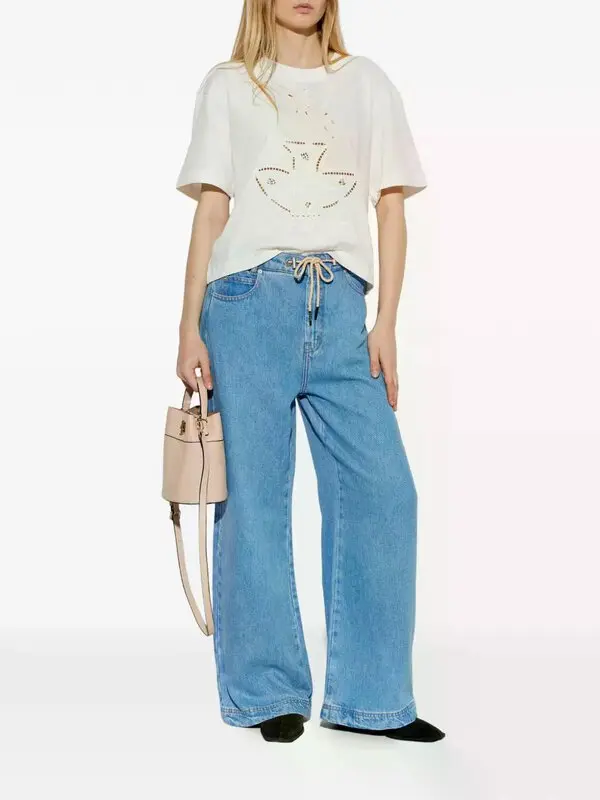 Munthe Drawstring Wide-leg Jeans