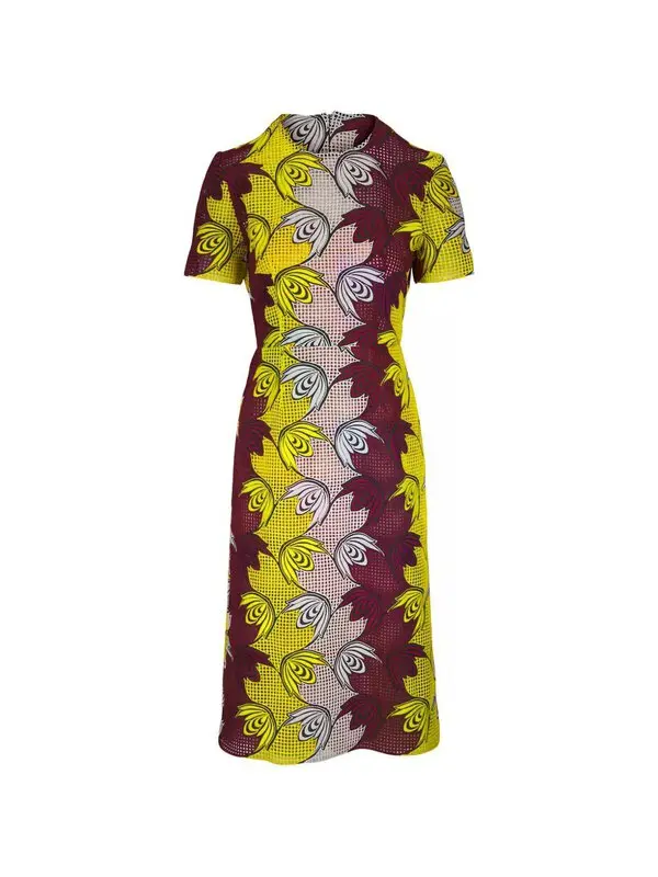 Marni Floral-print Midi Dress - Brown