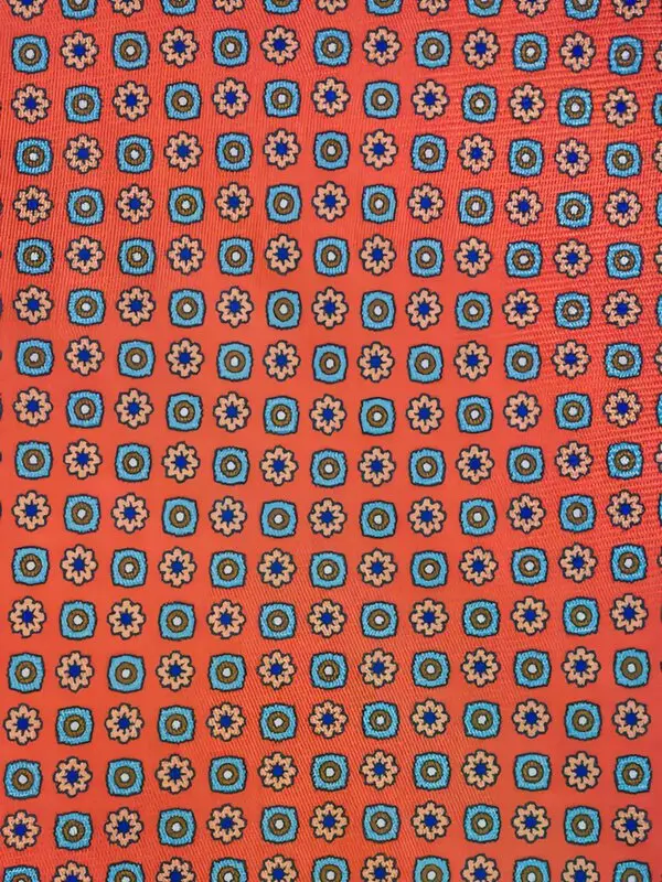 Eton Geometric Print Silk Tie