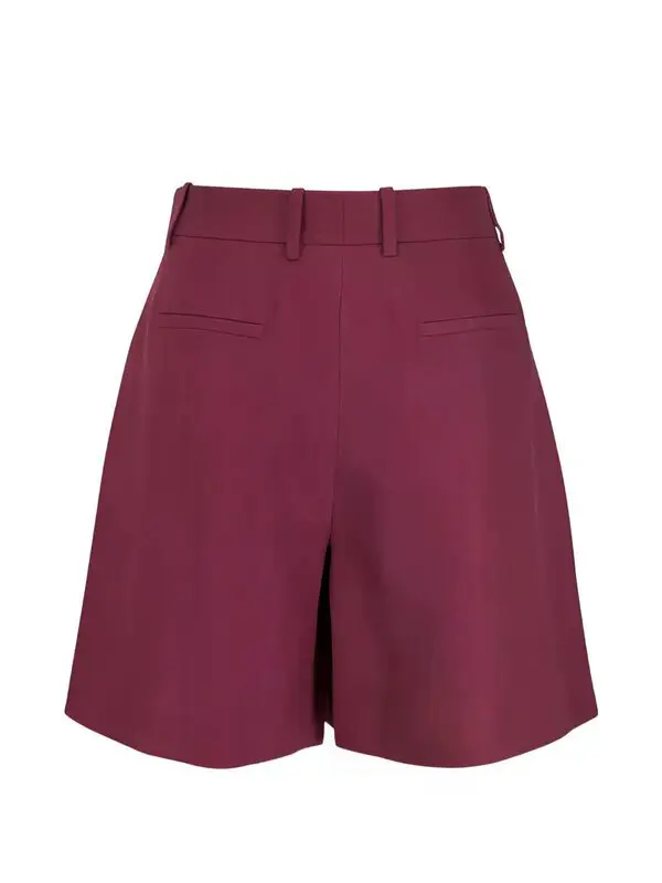 Lafayette 148 New York Park Pleated Linen Shorts