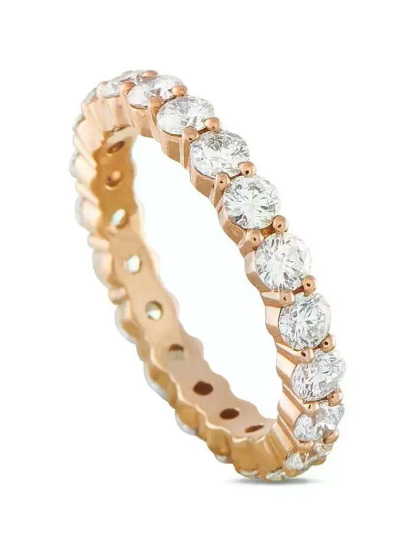 LB EXCLUSIVE 14k Rose Gold Diamond Eternity Band