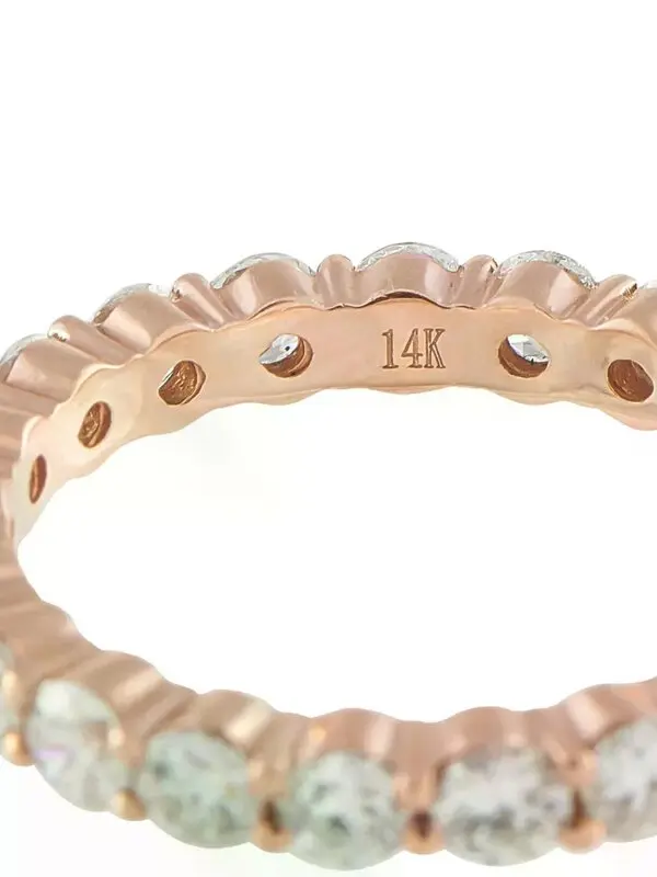 LB EXCLUSIVE 14k Rose Gold Diamond Eternity Band