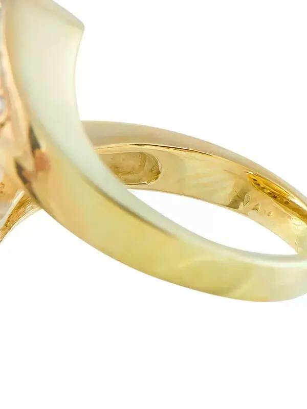 LB EXCLUSIVE 14k Yellow Pearl And Diamond Ring