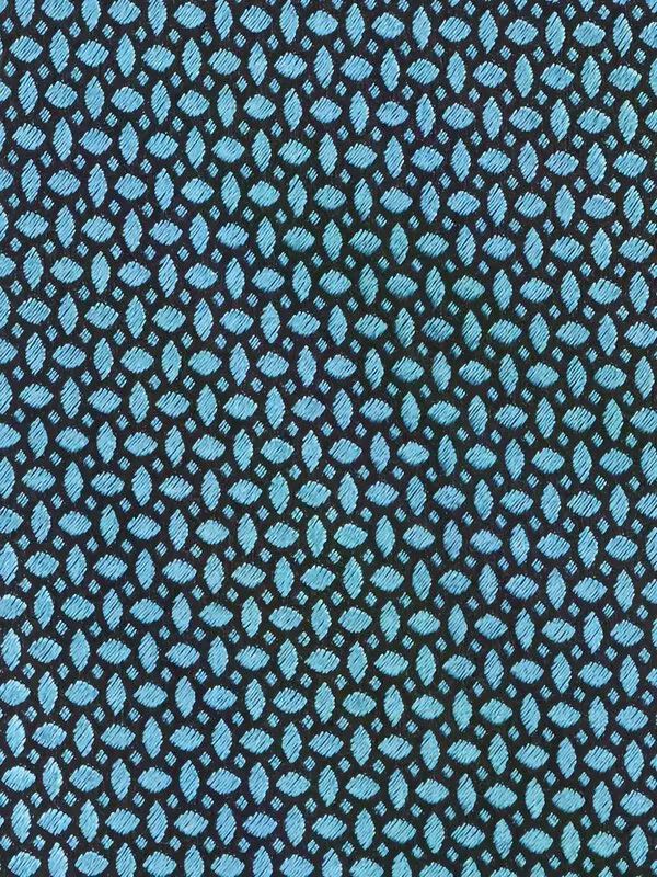 Isaia Geometric Pattern Tie - Blue