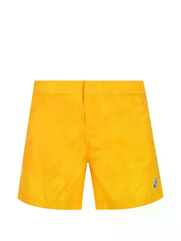 Moncler Logo Patch Swim Shorts