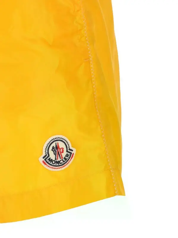 Moncler Logo Patch Swim Shorts