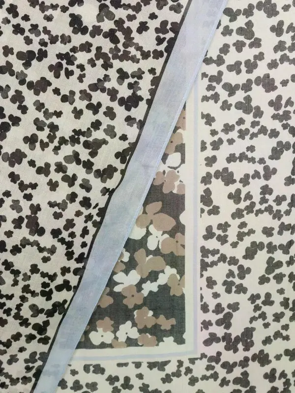 Marc O'polo Floral-print Logo-print Scarf