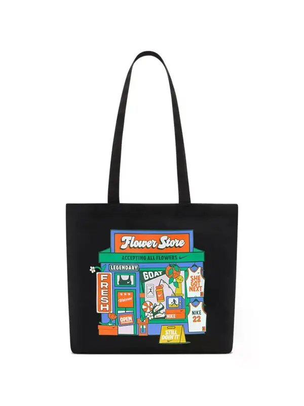 Nike Heritage Graphic-print Tote Bag - Black
