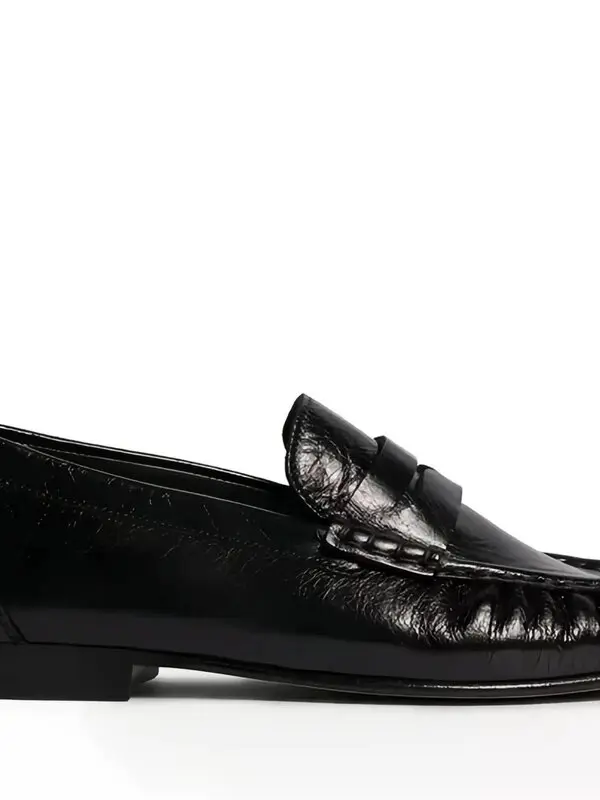 POSA Wrinkled-textured Loafers