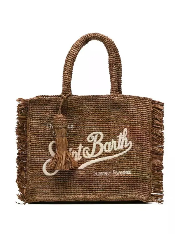 MC2 SAINT BARTH Colette Raffia Tote Bag