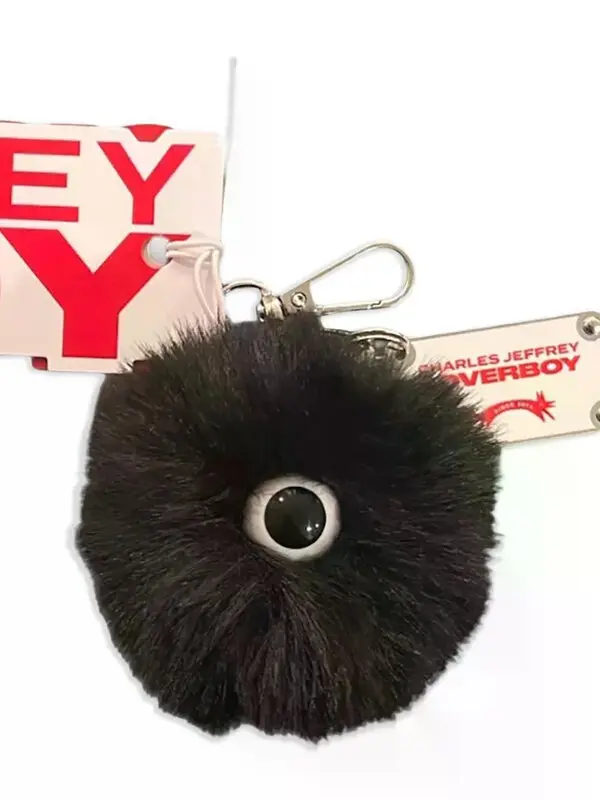 CHARLES JEFFREY Binky Faux-fur Keyring - Black