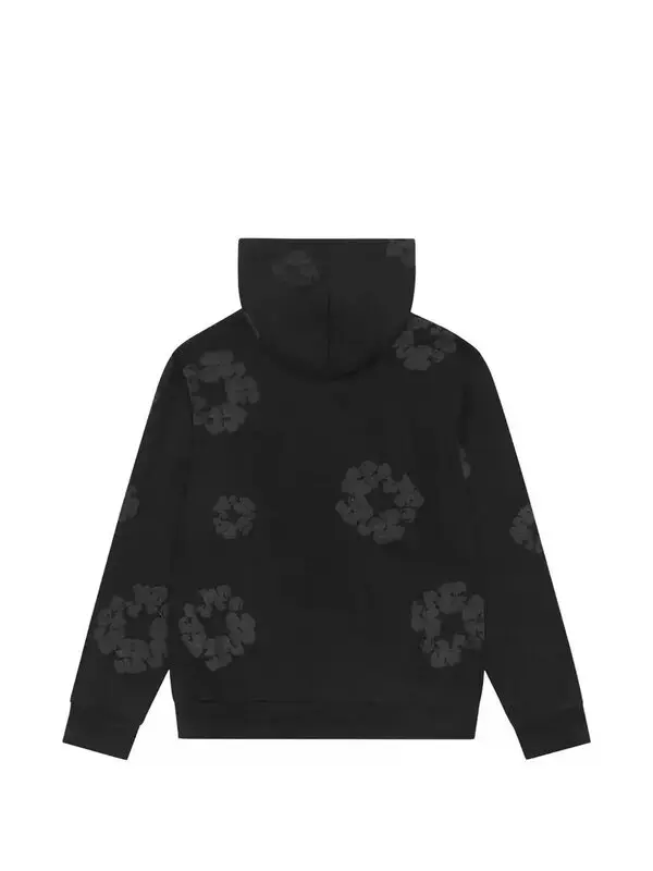 DENIM TEARS Wreath Zip-up Hooded Cardigan