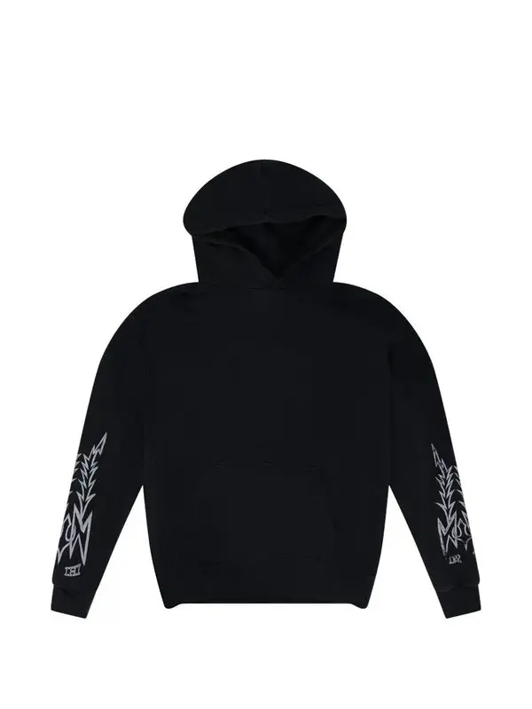 Rhude Graphic Print Hoodie - Black