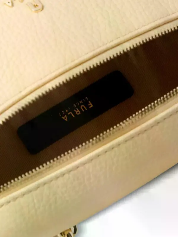Furla Mini Camelia Grainy Leather Tote Bag