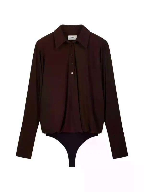 Coperni Draped Boxy Bodysuit - Red