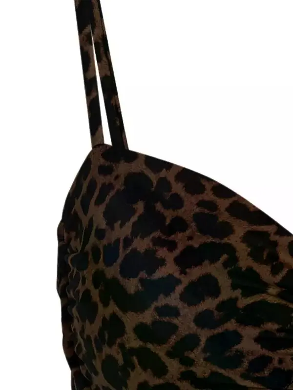AWAY THAT DAY Aruba Leopard-print Bikini Top
