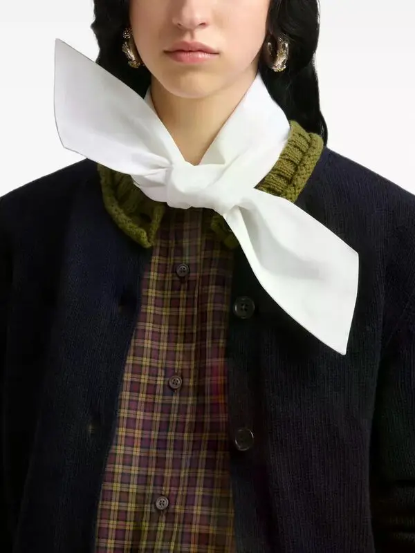 Marni Ribbed-trim Cardigan - Blue