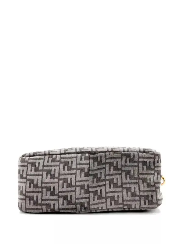 Fendi O'lock Zip Shoulder Bag Zucca Chenille Hobo Bag