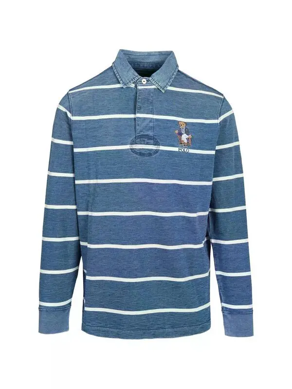 Polo Ralph Lauren Polo Bear Striped Polo Shirt