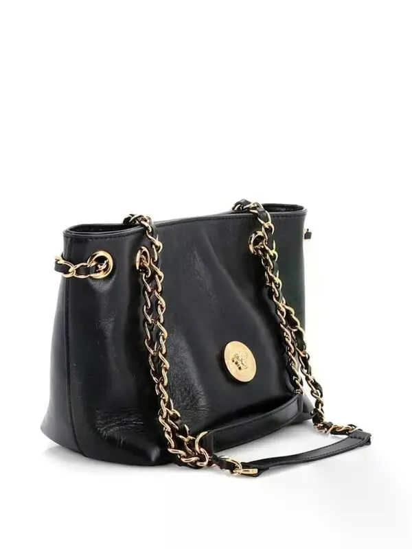 Versace Medusa Icon Chain Leather Mini Tote Bag