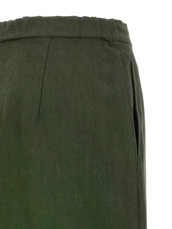 Max Mara Pelota Drawstring Wide-leg Trousers