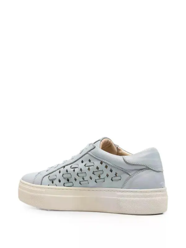 SERGIO MORETTI FIRENZE Cut-out Leather Sneakers