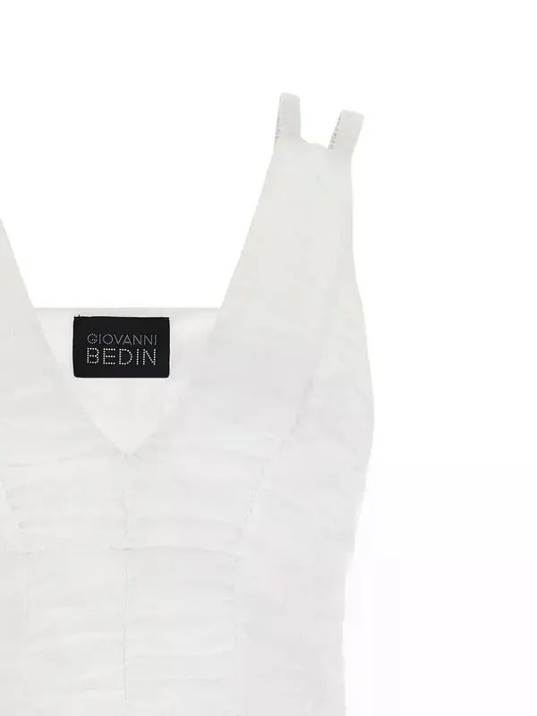 GIOVANNI BEDIN Smock-effect Pleated Mini Dress