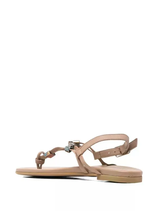 SERGIO MORETTI FIRENZE Buckle-fastening Thong Sandals