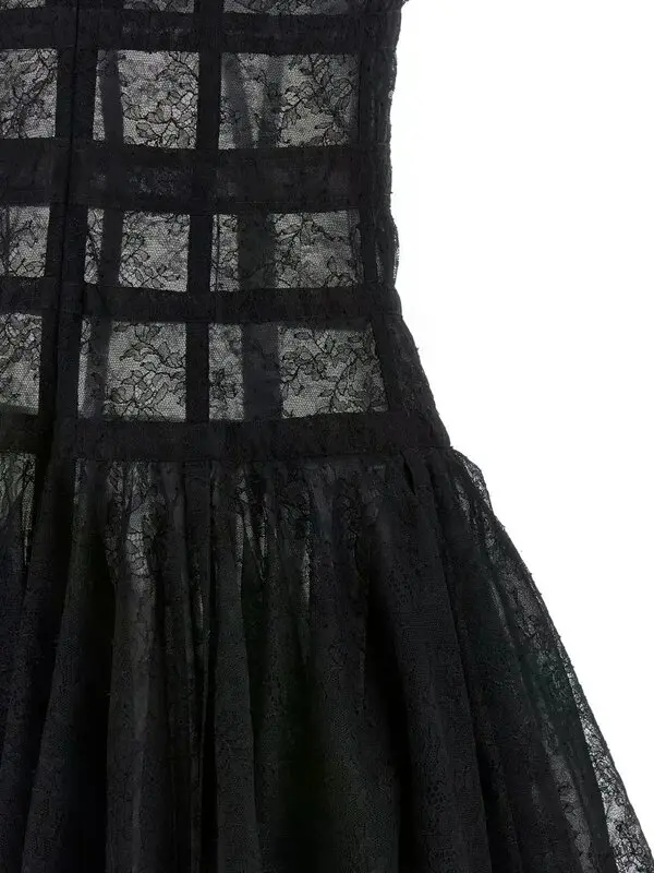 GIOVANNI BEDIN Lace Bustier Mini Dress