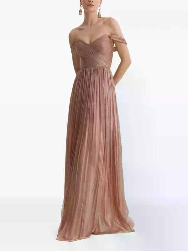 FRAMBOISE Vaasa Off-shoulder Maxi Dress