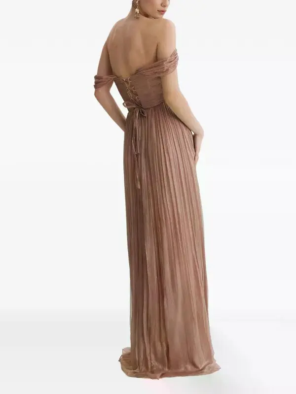 FRAMBOISE Vaasa Off-shoulder Maxi Dress