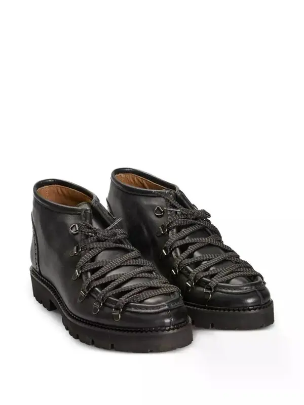 ROBERTO PEPE LUXURY Lace-up Lug-sole Boots