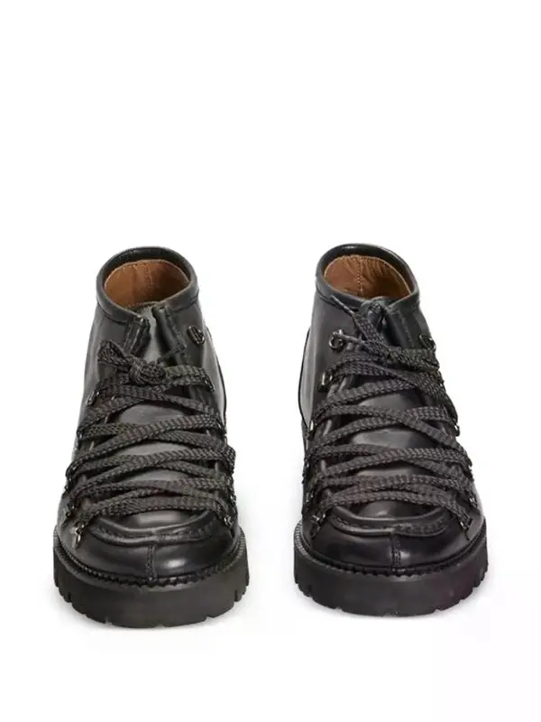 ROBERTO PEPE LUXURY Lace-up Lug-sole Boots