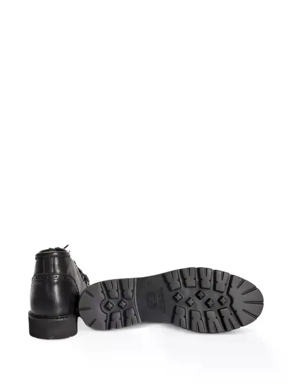 ROBERTO PEPE LUXURY Lace-up Lug-sole Boots