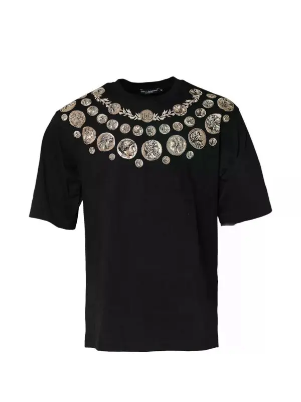 Dolce & Gabbana Coin-print Cotton T-shirt
