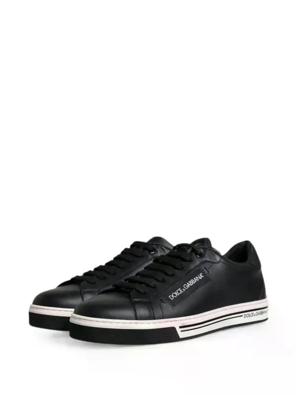 Dolce & Gabbana Logo-patch Leather Sneakers