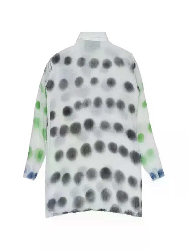 EDWARD CUMING Polka-dot Long-sleeve Blouse