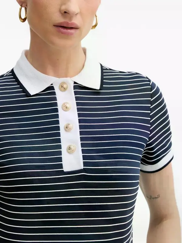 Guess Striped Short-sleeve Polo Shirt