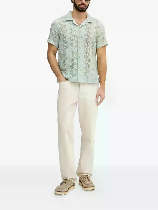 Guess Geometric-design Shirt - Green