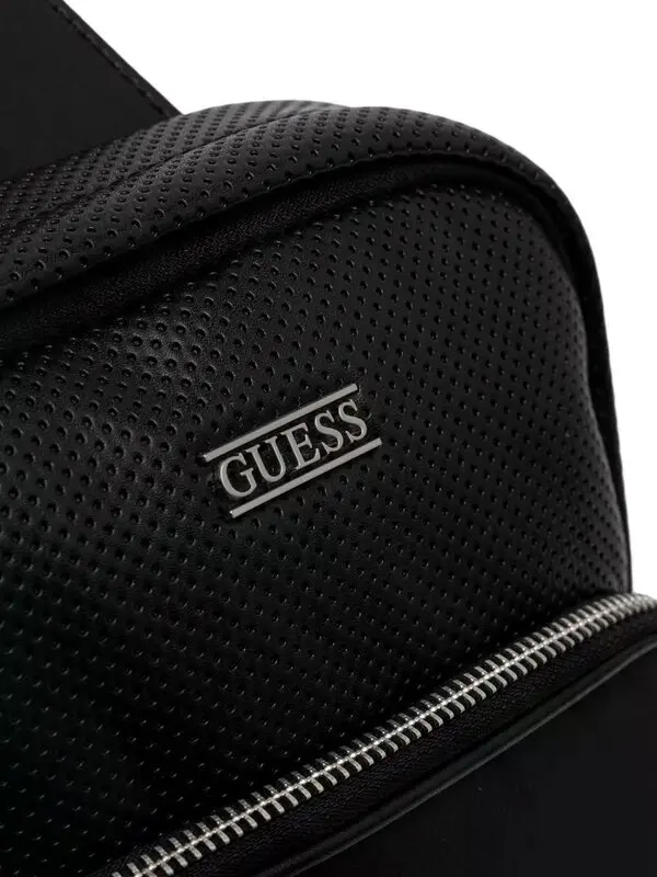 Guess Boston Perforated Logo Plaque Backpack