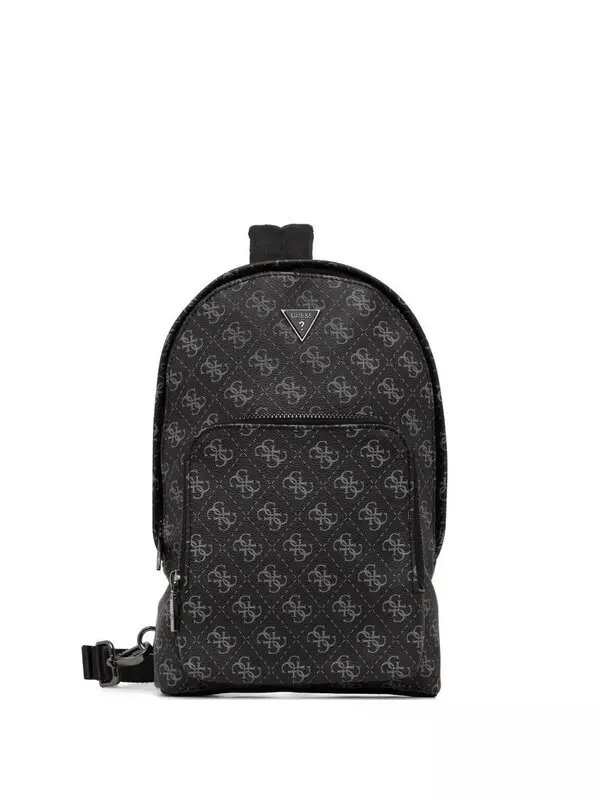 Guess Logo-print Backpack - Black
